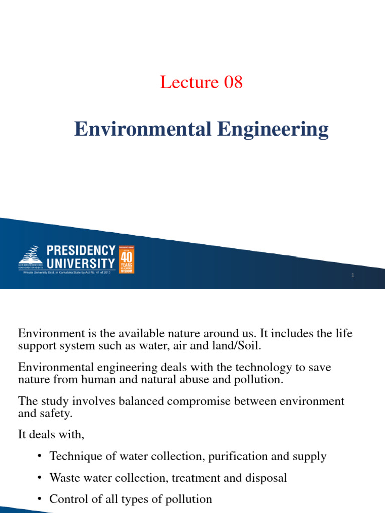 Lecture - 08 - Elements of Civil Engineering | PDF | Alkalinity | Water ...