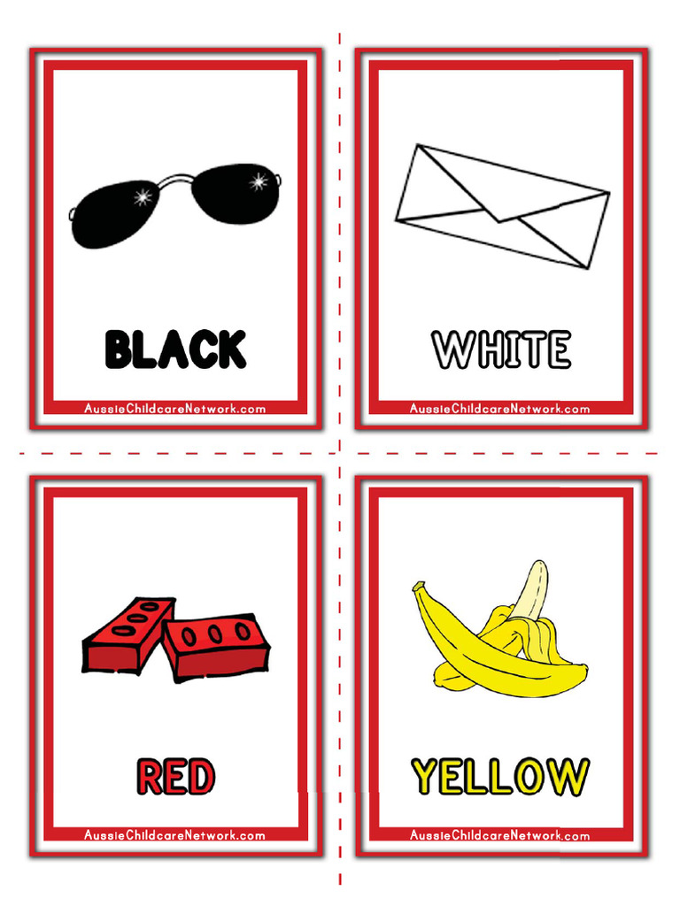 Flash Cards Colours Set1 | PDF