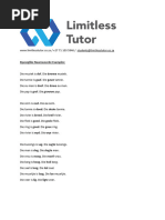 Intensive Form For Afrikaans | PDF