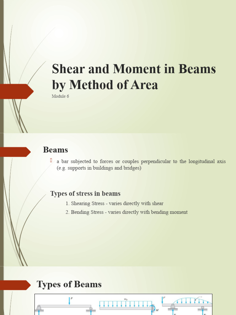 Module 6 - Shear and Moment in Beams | PDF | Science & Mathematics
