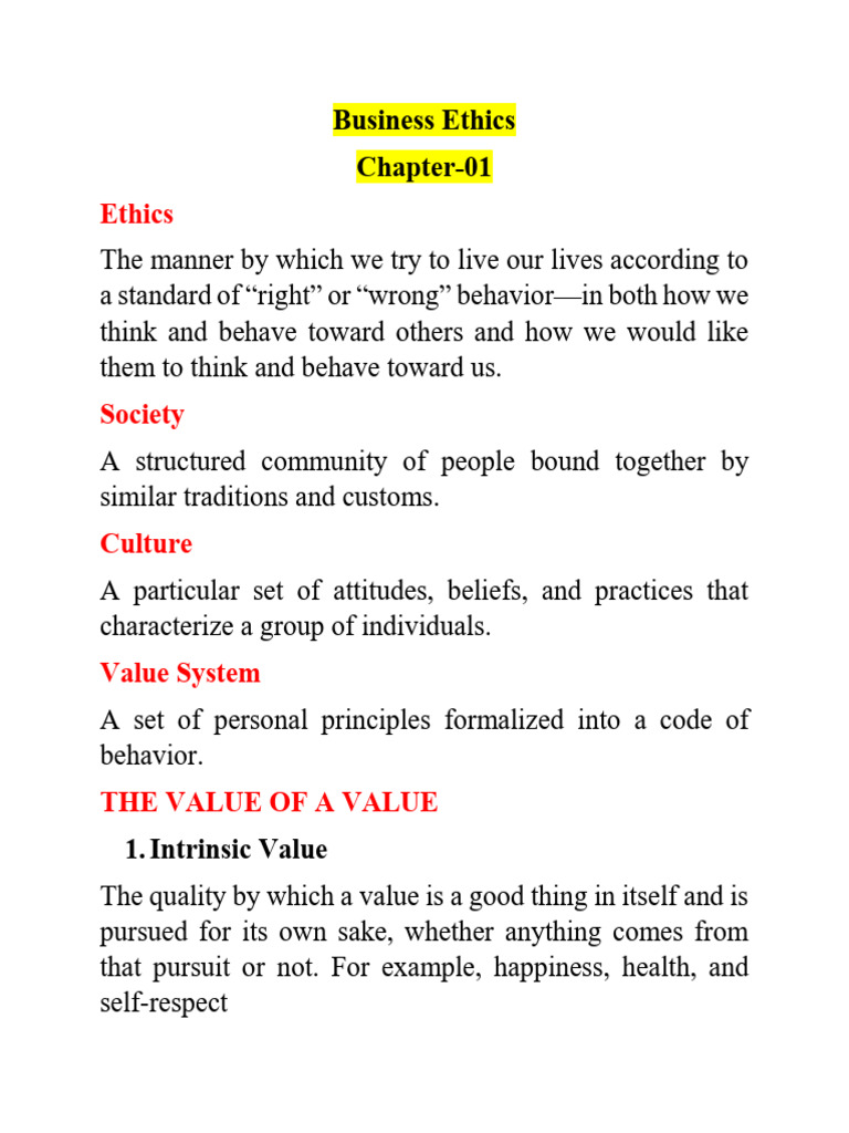 Understanding Ethics & Defining Business Ethics | PDF | Utilitarianism | Morality
