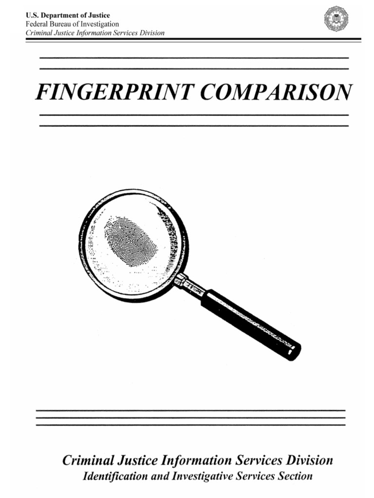 Fbi Fingerprint Comparison Manual Pdf