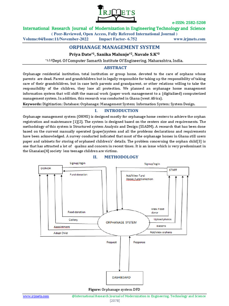 Orphanage Management System Design | PDF | System | Computing