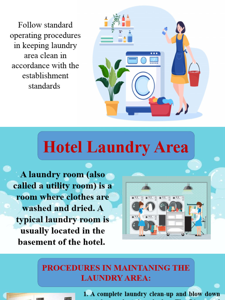 Q3. Follow Standard Operating Procedures in Keeping Laundry Area Clean ...