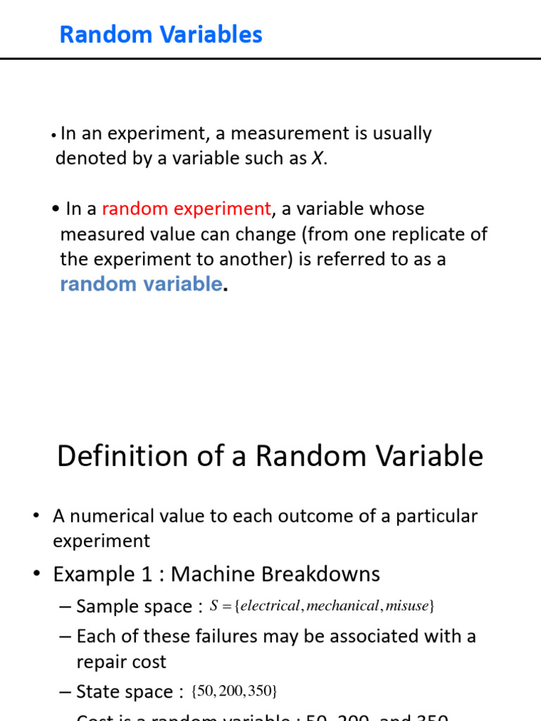Moodule 1 - One Random Variable | PDF | Expected Value | Probability Distribution