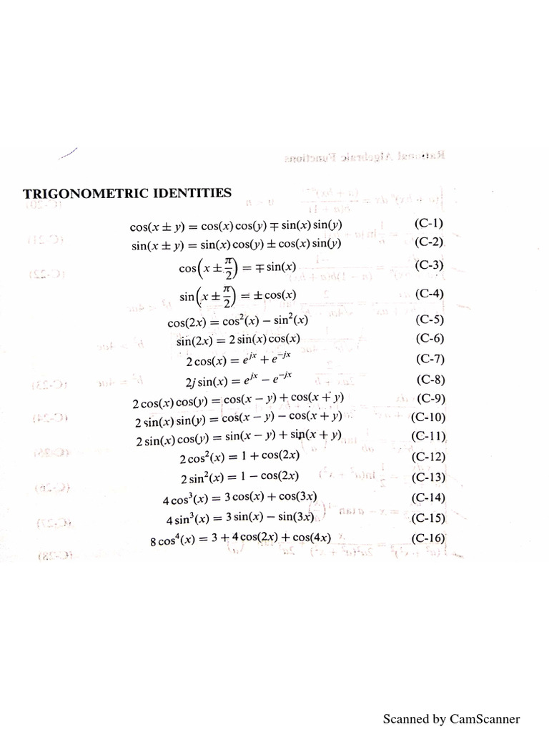 Important Formula | PDF