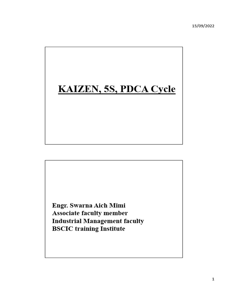 Kaizen PDF Qms | PDF