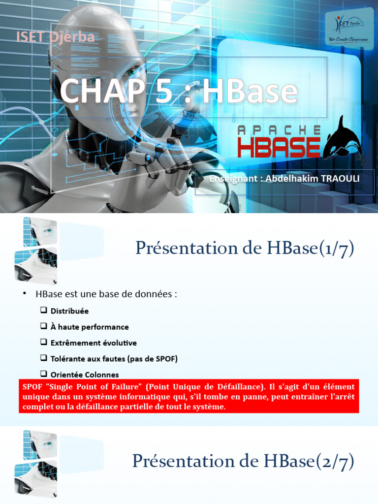 Chap5 HBase | PDF | Apache Hadoop | Bases de données