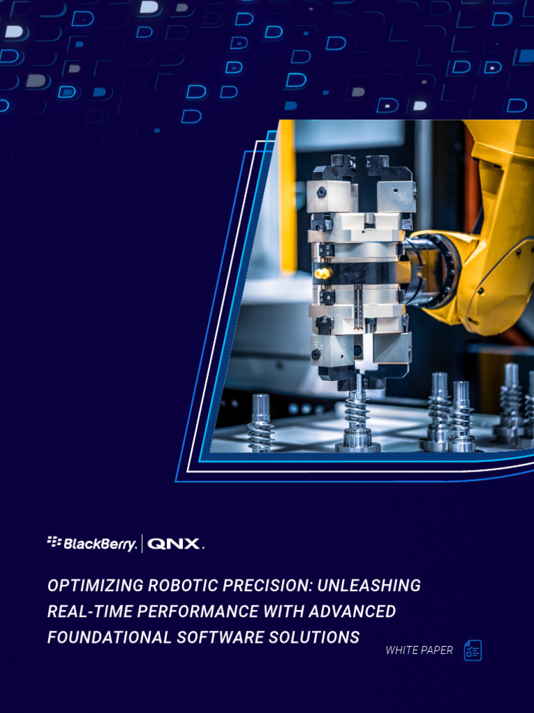 WP QNX Optimizing Robotic Precision | PDF | Real Time Computing | Robotics