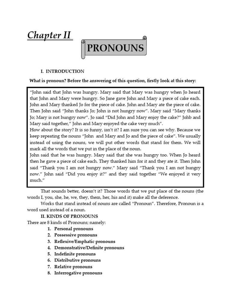 Pronoun | PDF | Pronoun | Grammatical Number