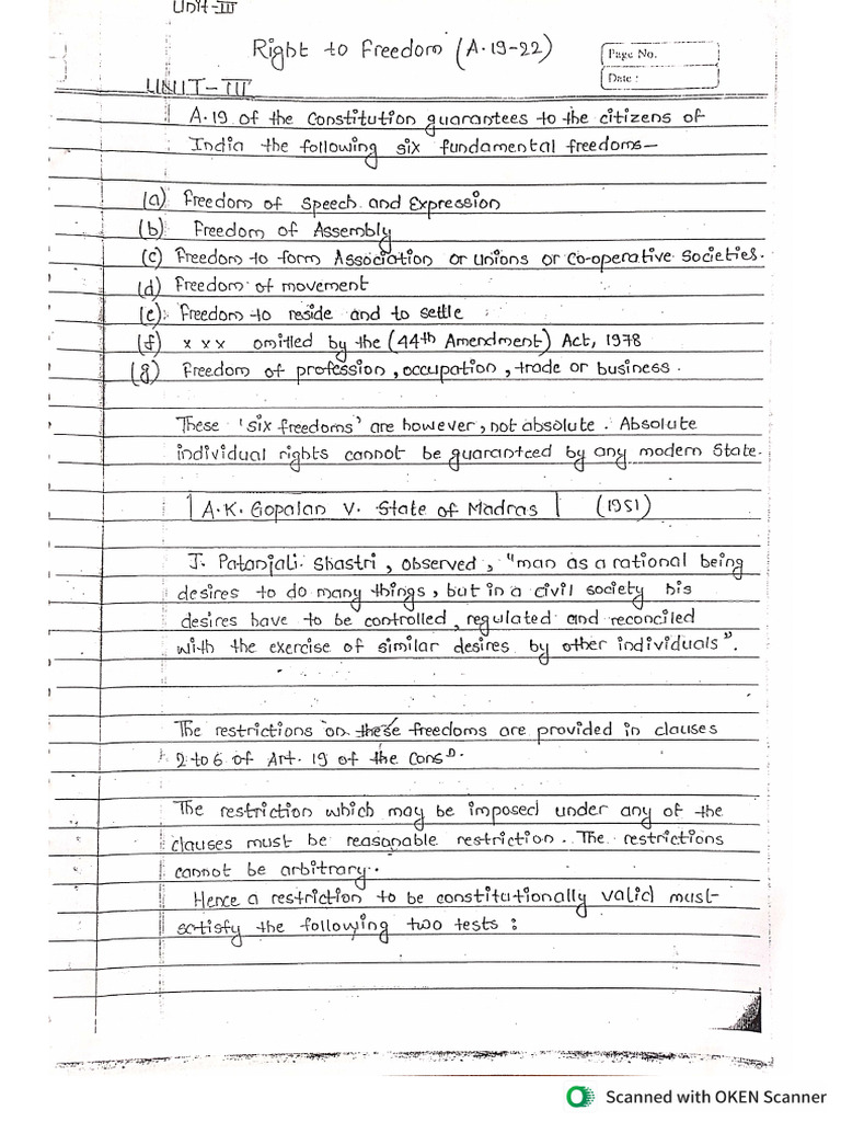 Consti From Unit 3 | PDF