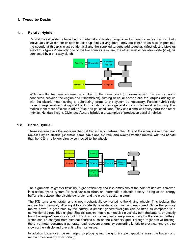 Electric & Hybrid Vehicles | PDF | Hybrid Electric Vehicle | Electric ...