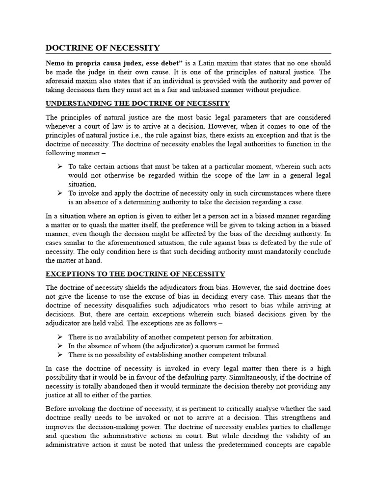 Doctrine of Necessity and Private Defence | PDF | Robbery | Assault