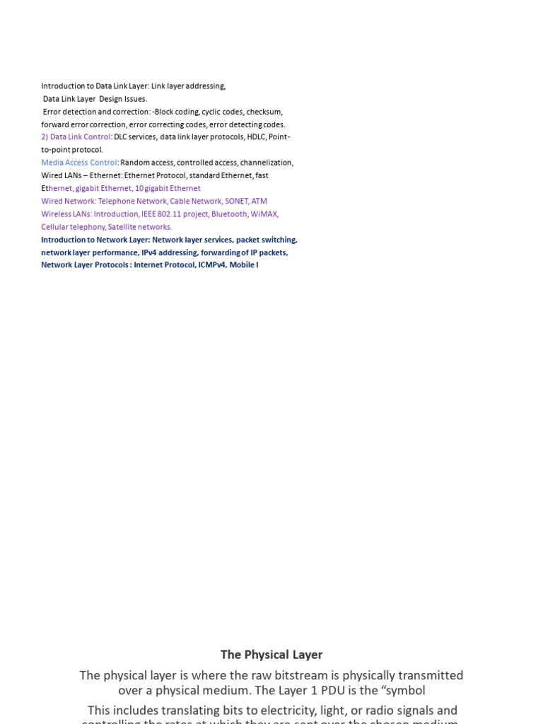 Networking Pdf Computer Network Osi Model