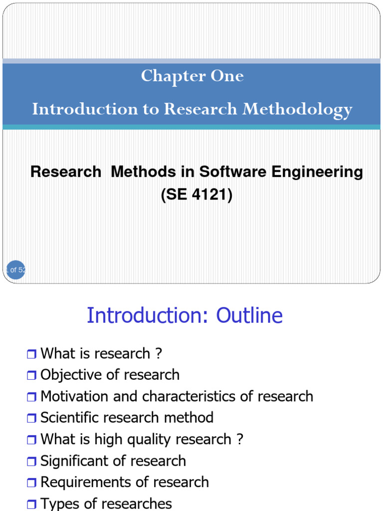 Chapter 1 Introduction | PDF | Hypothesis | Experiment