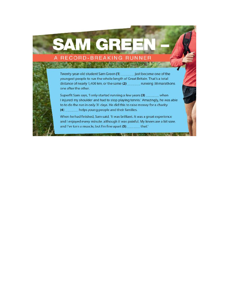 Reading PART 6 - Sam Green | PDF
