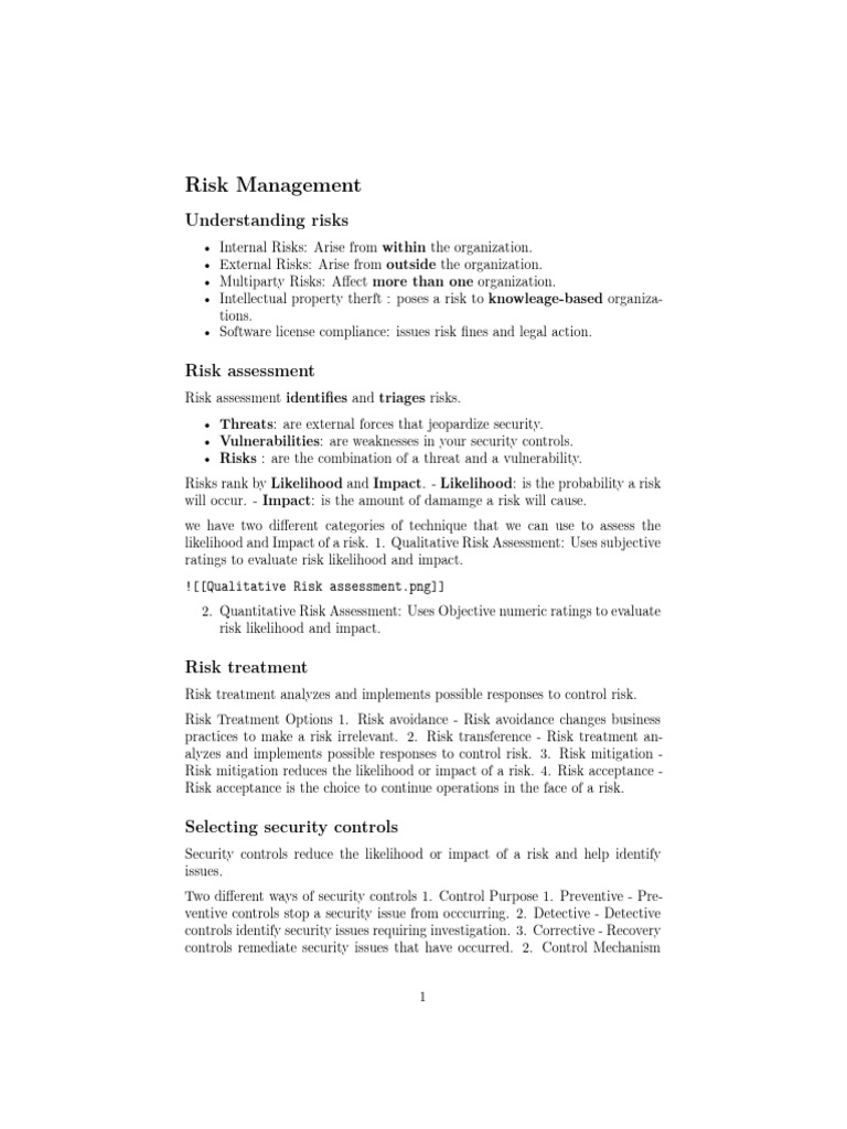 Risk Management | Download Free PDF | Risk | Risk Management