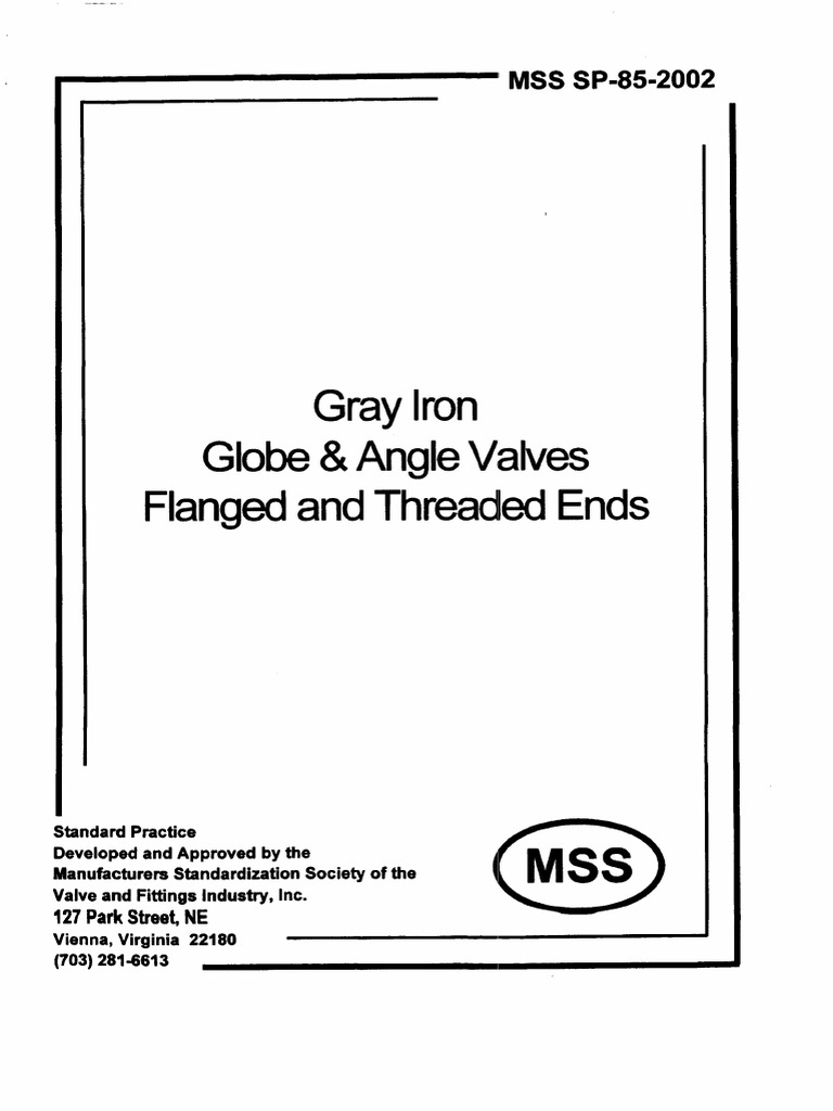 MSS SP-85-2002 | PDF