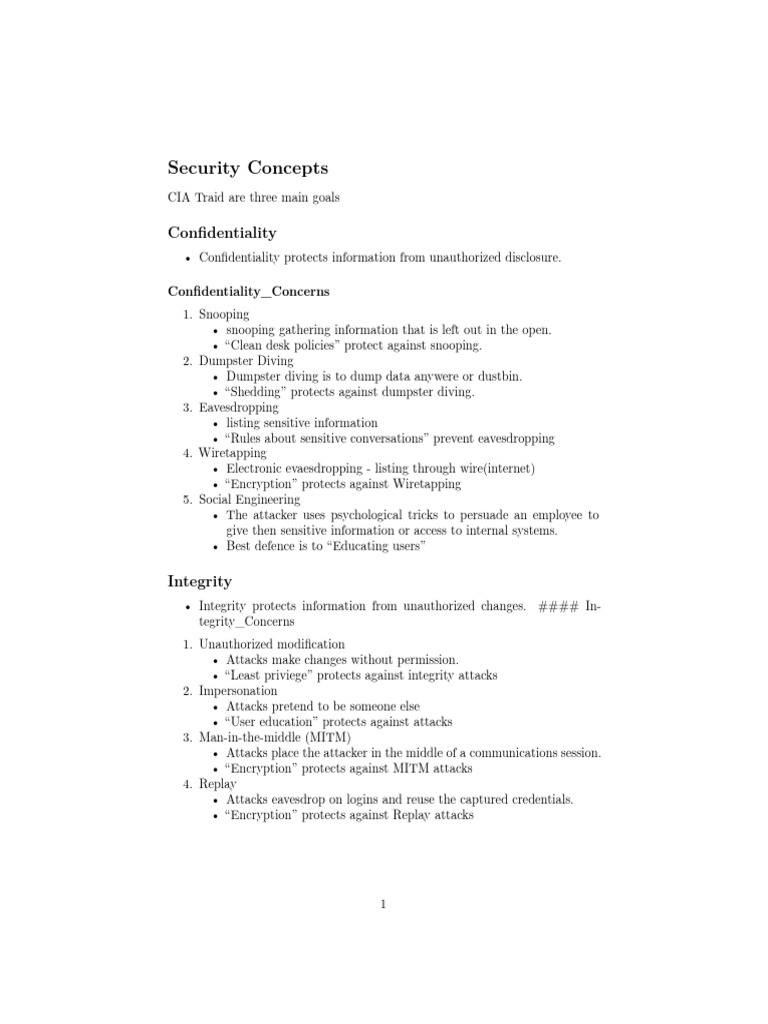 Security Concepts | Download Free PDF | Password | Authentication