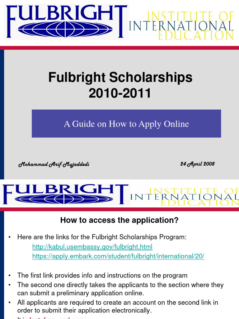 Presentation On Fulbright Application 1st Draft | PDF | Information Technology | Software