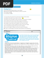 Practice KET (A2) Reading and Writing Test 01 With Answers | PDF