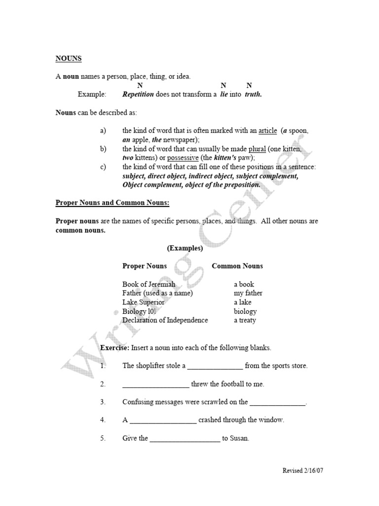 Parts of Speech Long | PDF | Noun | Grammatical Number