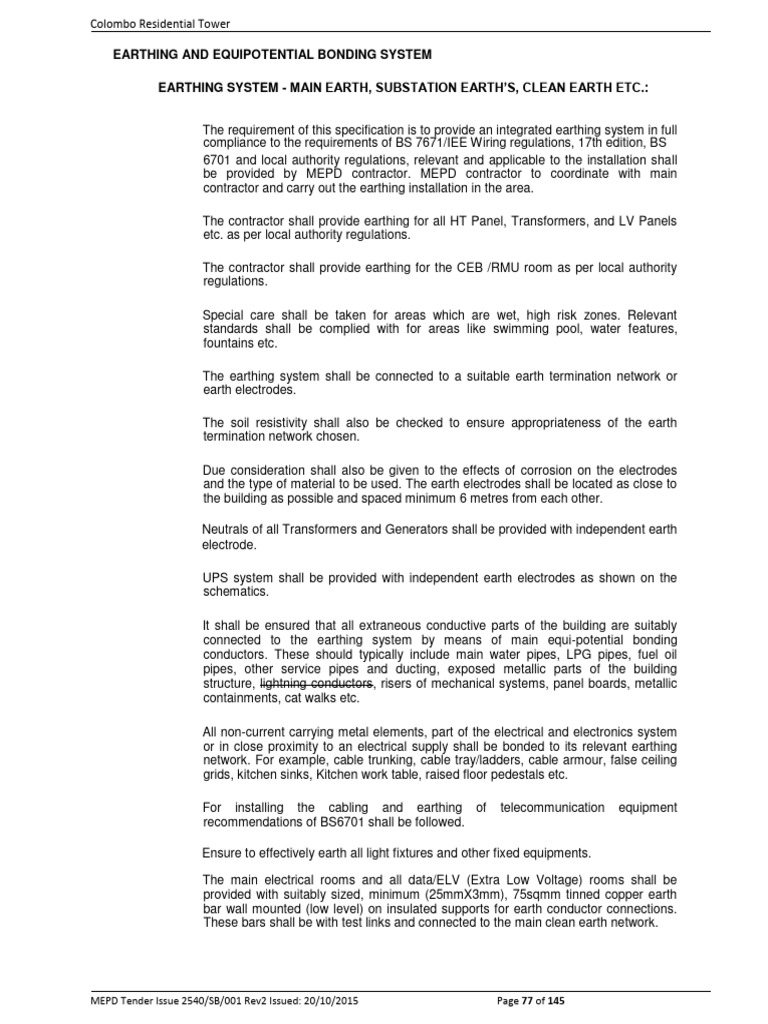 Earthing and LPS | PDF | Electrical Conductor | Electrical Wiring