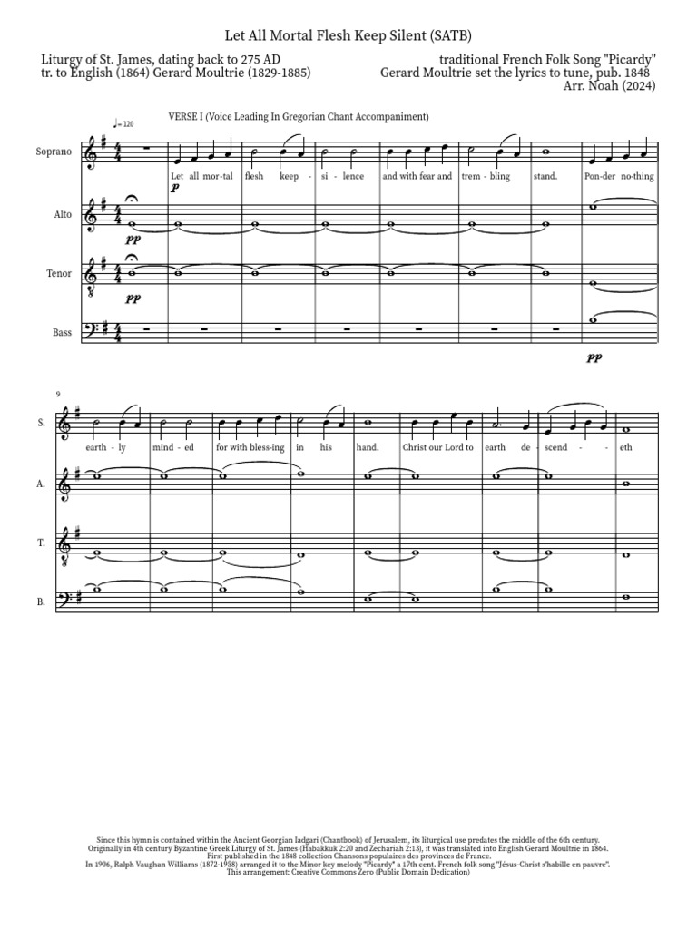 IMSLP906320-PMLP1425351-Let All Mortal Flesh Keep Silent (SATB) | PDF