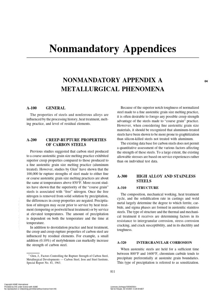 Sec Ii D Nma App A | PDF | Steel | Heat Treating