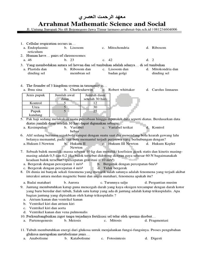Soal Olimpiade Ipa Level 3 | PDF