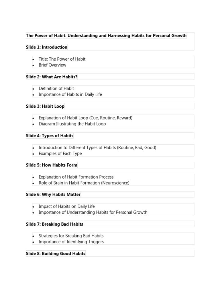 The Power of Habit | PDF | Self-Improvement | Wellness