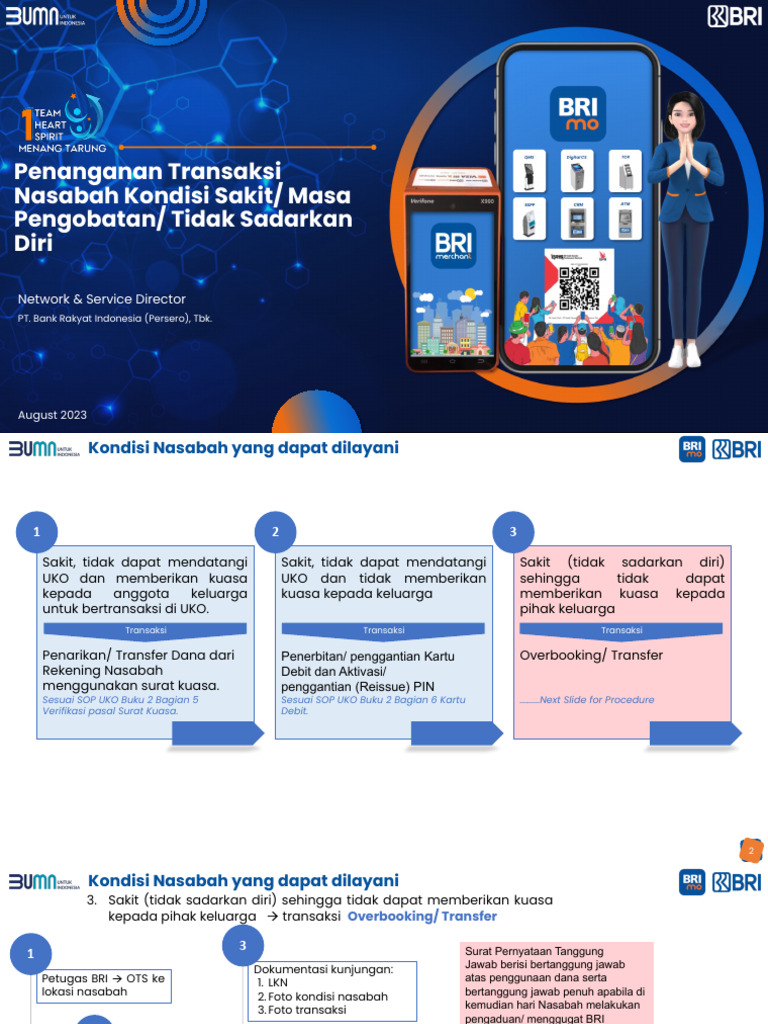 Prosedur Pelayanan Nasabah Sakit Tidak Sadarkan Diri | PDF