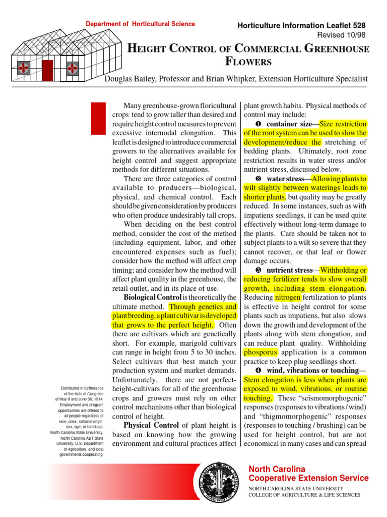 Articulo. Height-Control-Of-Commercial-Greenhouse-Flowers | PDF ...