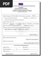 Vehicle Request Form | PDF