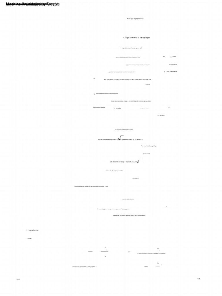 Impedance Phi | PDF