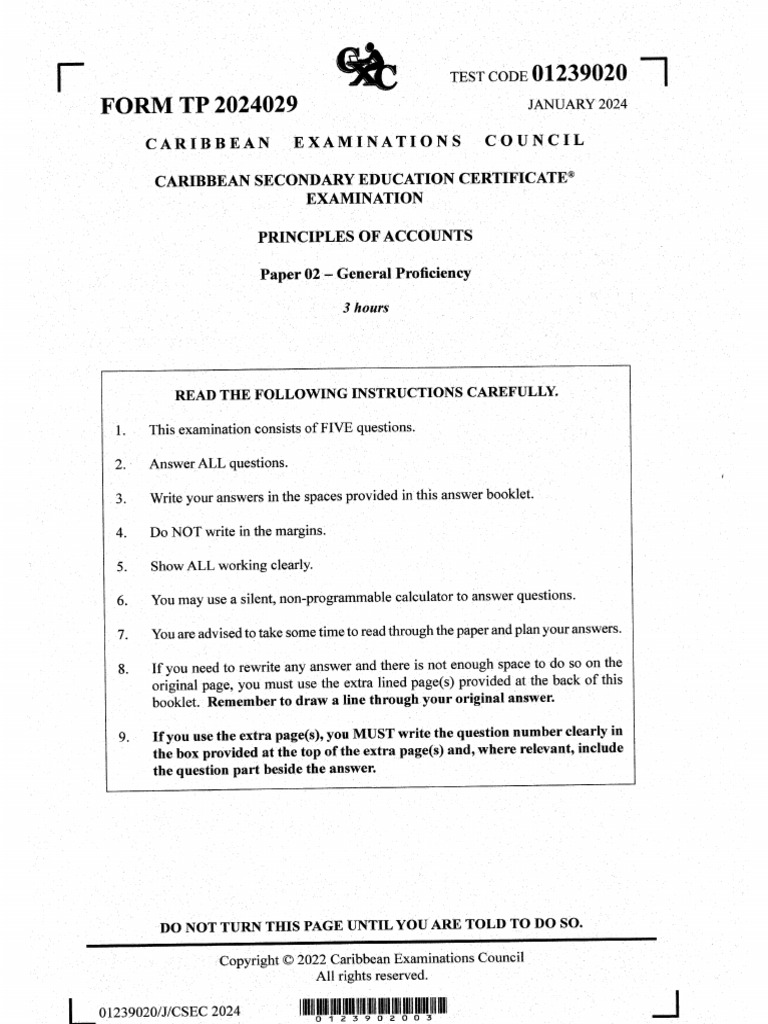 2024 01 Jan - PoA - Paper 2 | PDF