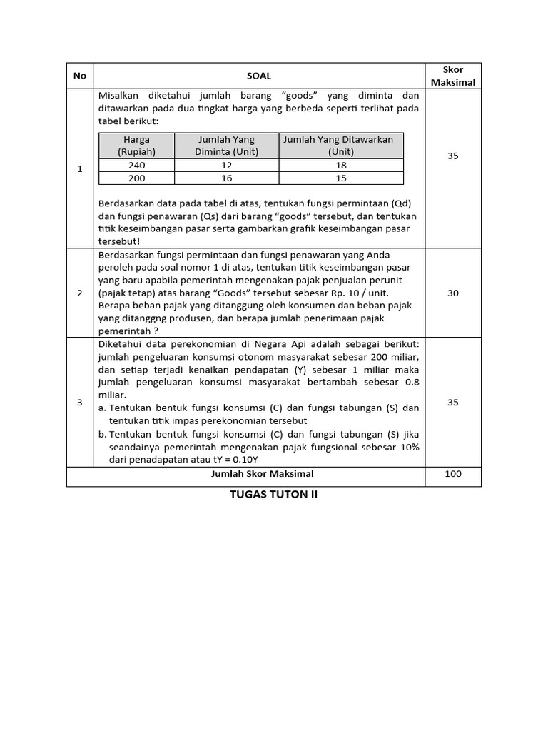 Tugas Tuton Ii | PDF