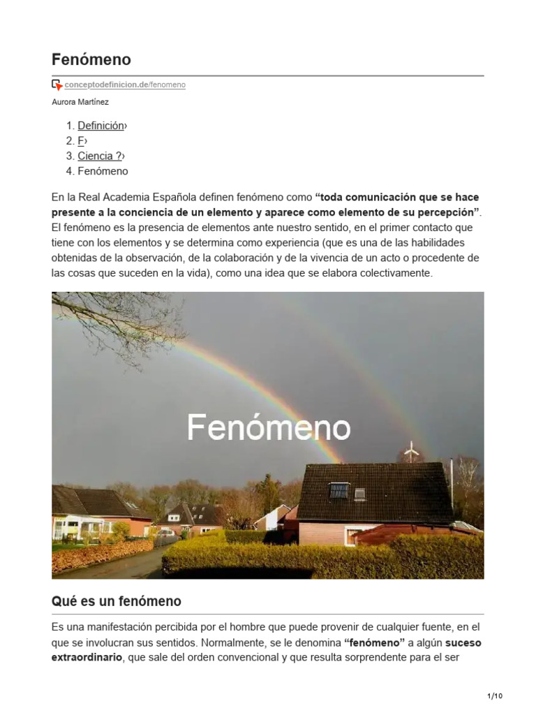 Conceptodefinicion De-Fenómeno | PDF | Pobreza | Pobreza e indigencia