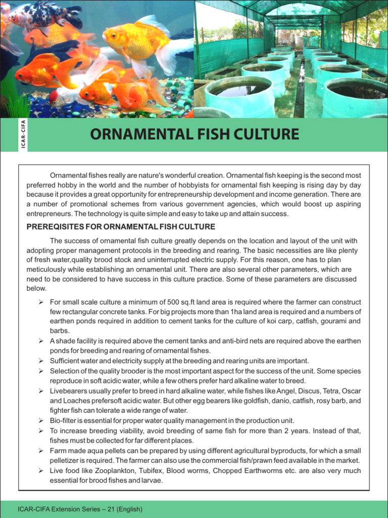 Ornamental Fish Culture_0 | PDF | Fishkeeping | Fish