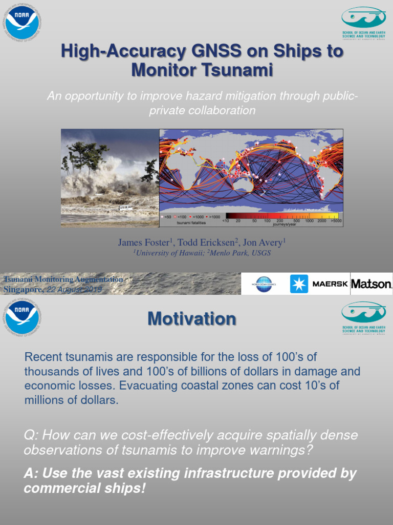James Foster Session 4 High Accuracy Gnss Pdf Tsunami Space Weather