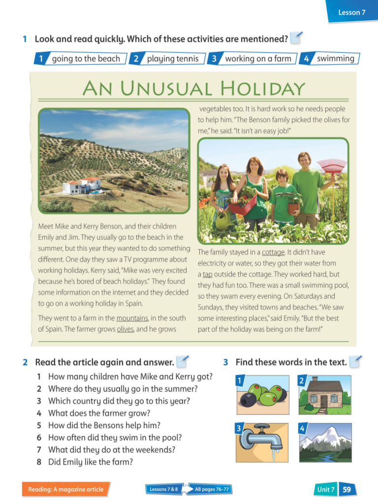 Unit 7-Reading Skill | PDF