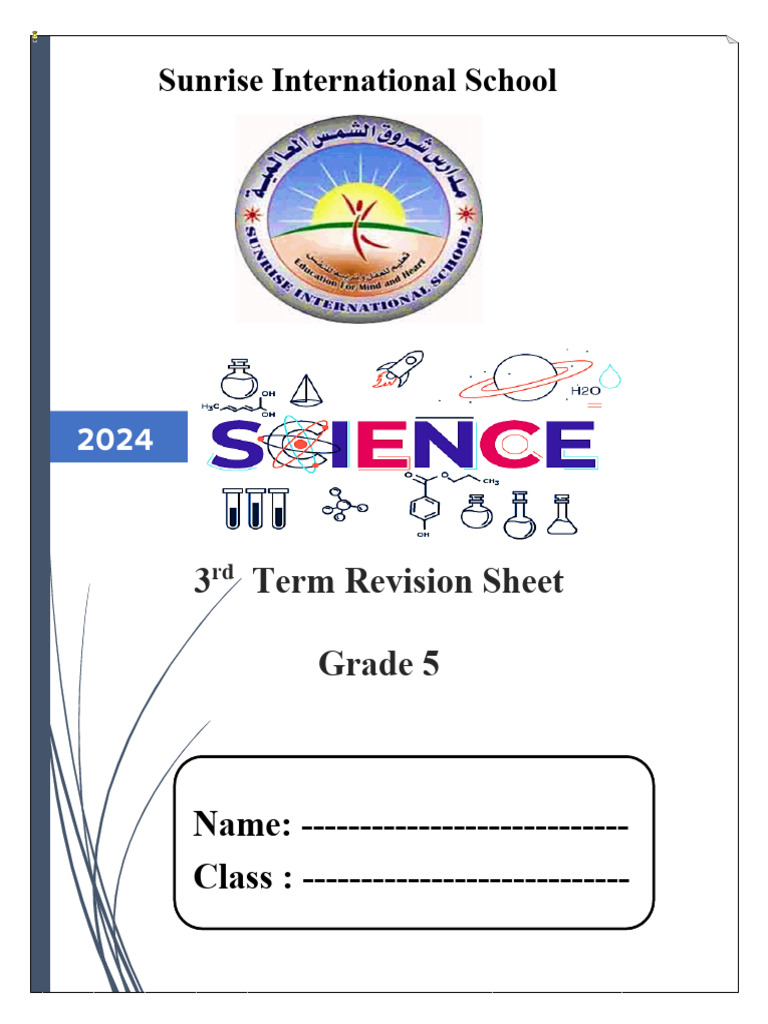 Gr.5 3rd Term Science Revision Sheet M.A | PDF | Ecosystem | Foods