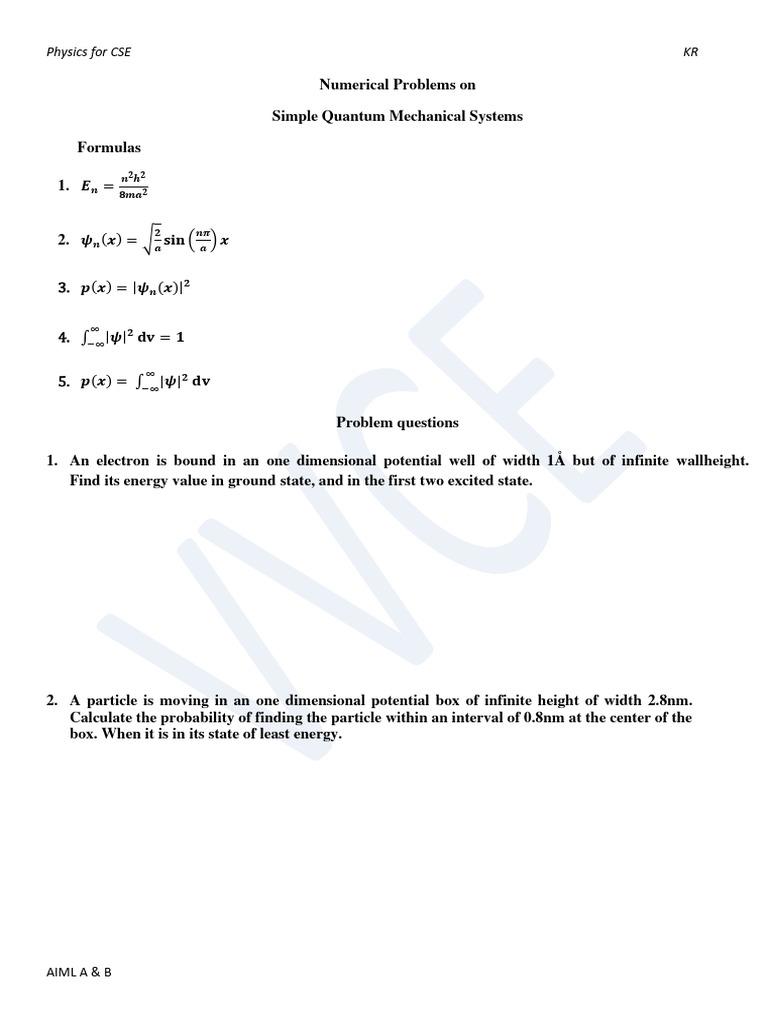 Problems Questions - Module 2 - AIML A & B | Download Free PDF ...