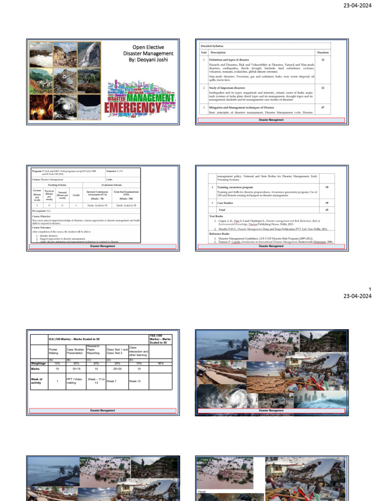 DM PPT Merge (Reupload) | PDF | Natural Disasters | Emergency Management