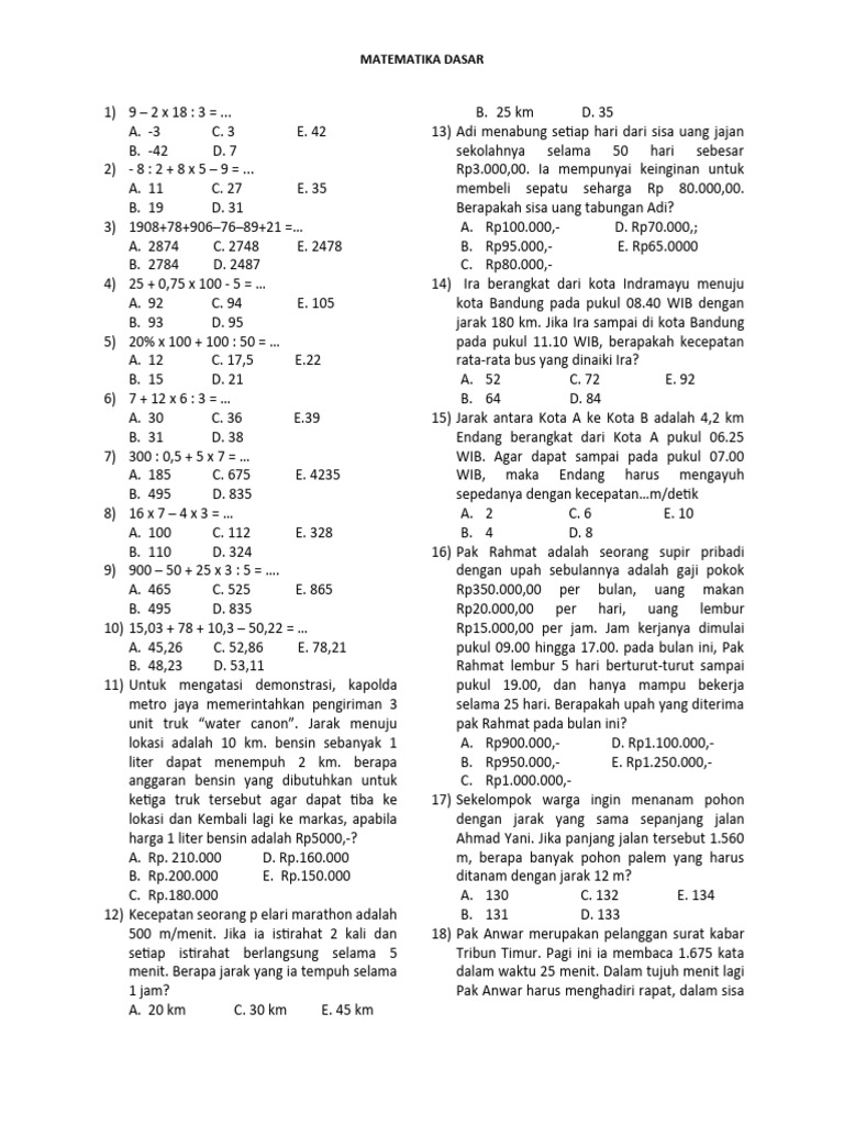 Aritmatika 4 | PDF | Metode & Bahan Ajar