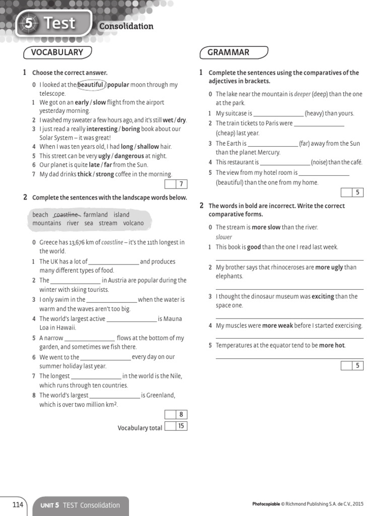 Achievers A2 Test Unit 5 Consolidation | PDF | Ukraine | Planets Achievers A2 Test Unit 5 Consolidation | PDF | Ukraine | Planets