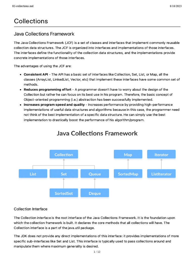 02 Collections | PDF | Computer Programming | Algorithms And Data Structures