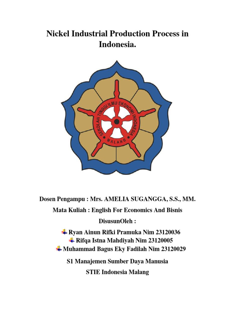 Nickel Production Process in Indonesia | PDF | Nickel | Mining
