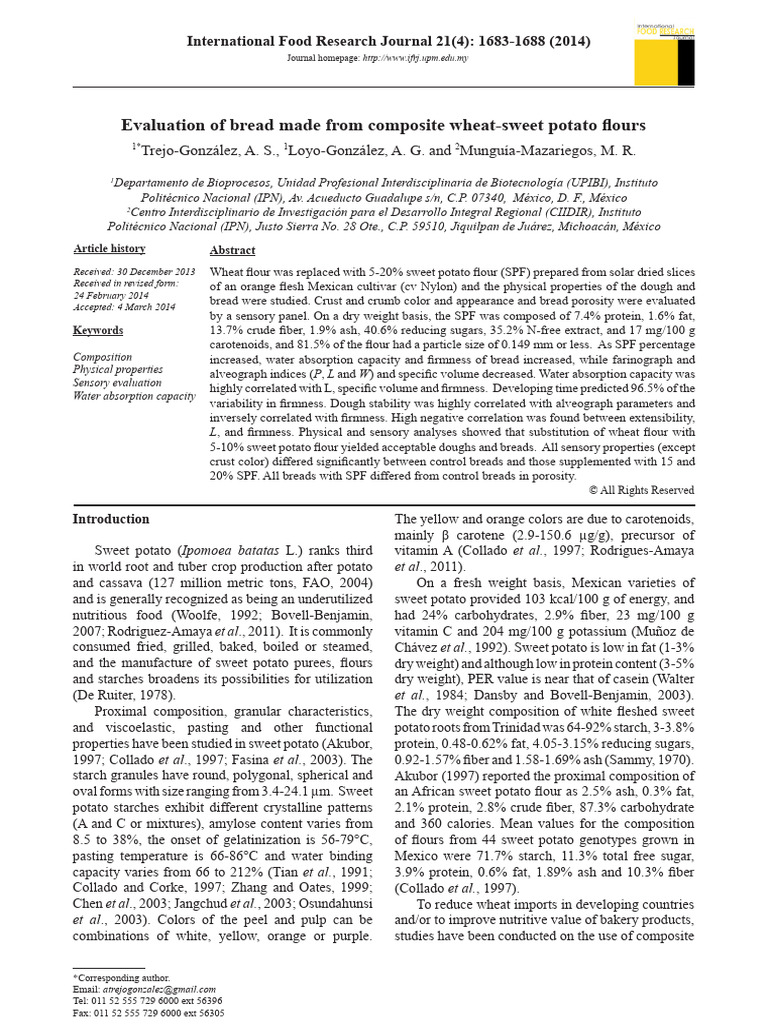 58 IFRJ 21 (04) 2014 Marita 735 | PDF | Breads | Potato