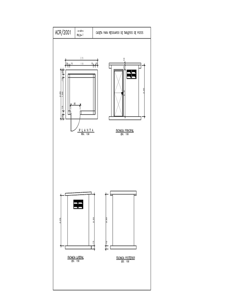 Caseta Para Resguardo de Tablero-Layout2 | PDF